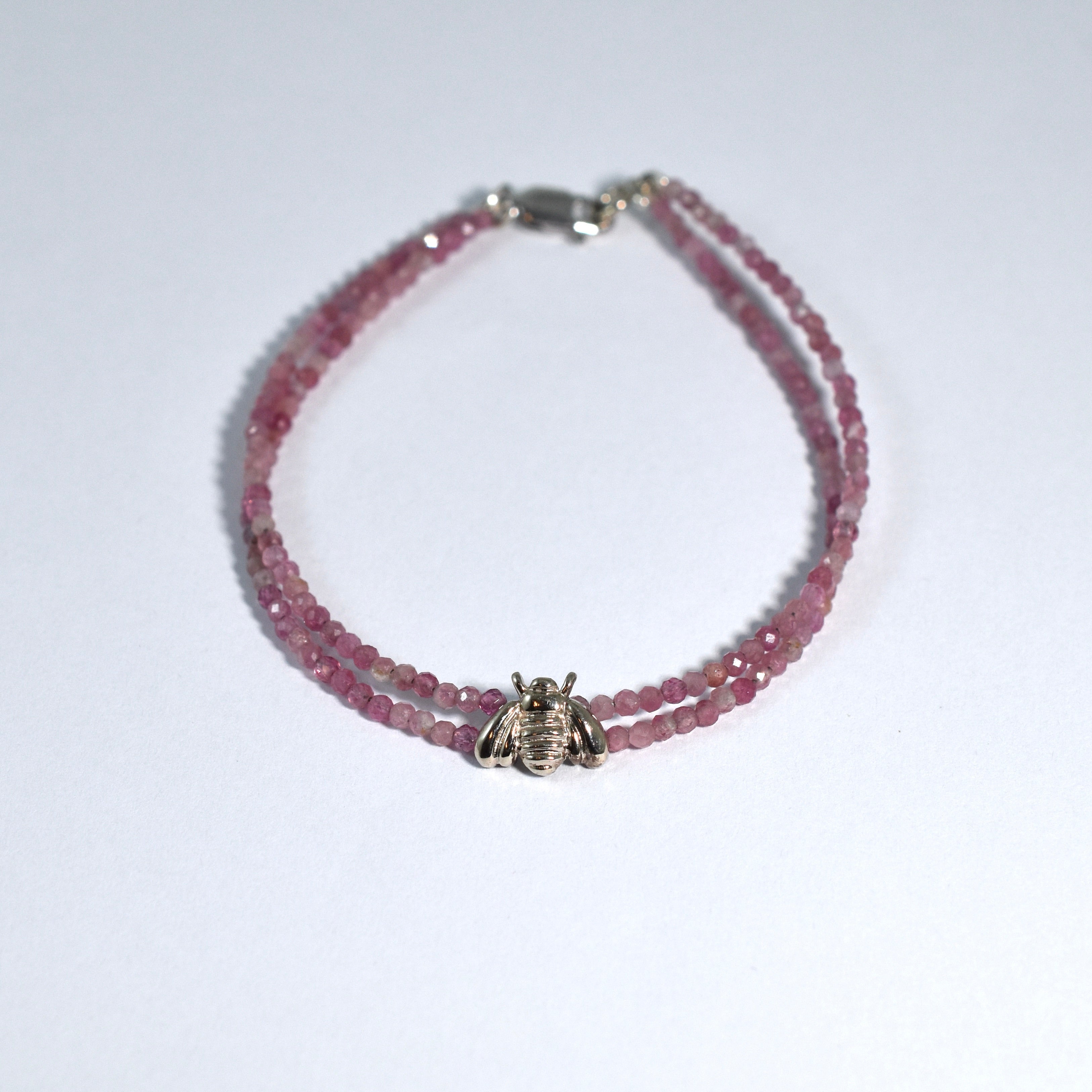 idar 'Baby Bee' Gemstone Bead Bracelet - Pink Tourmaline