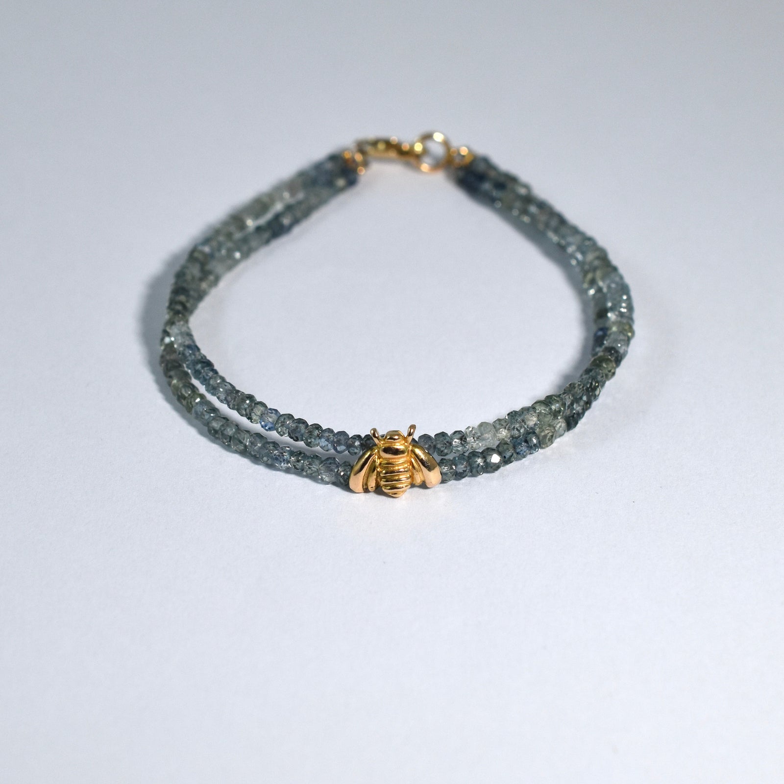 idar 'Baby Bee' Gemstone Bead Bracelet - Montana Sapphire